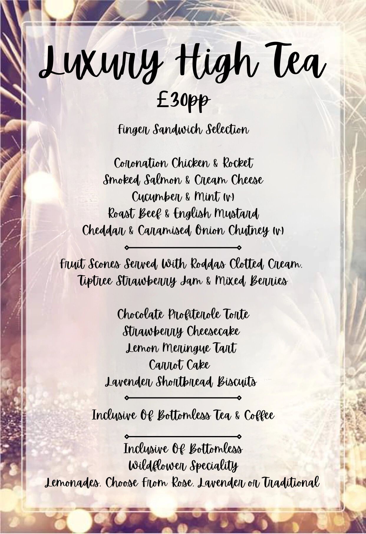 Luxury High Tea