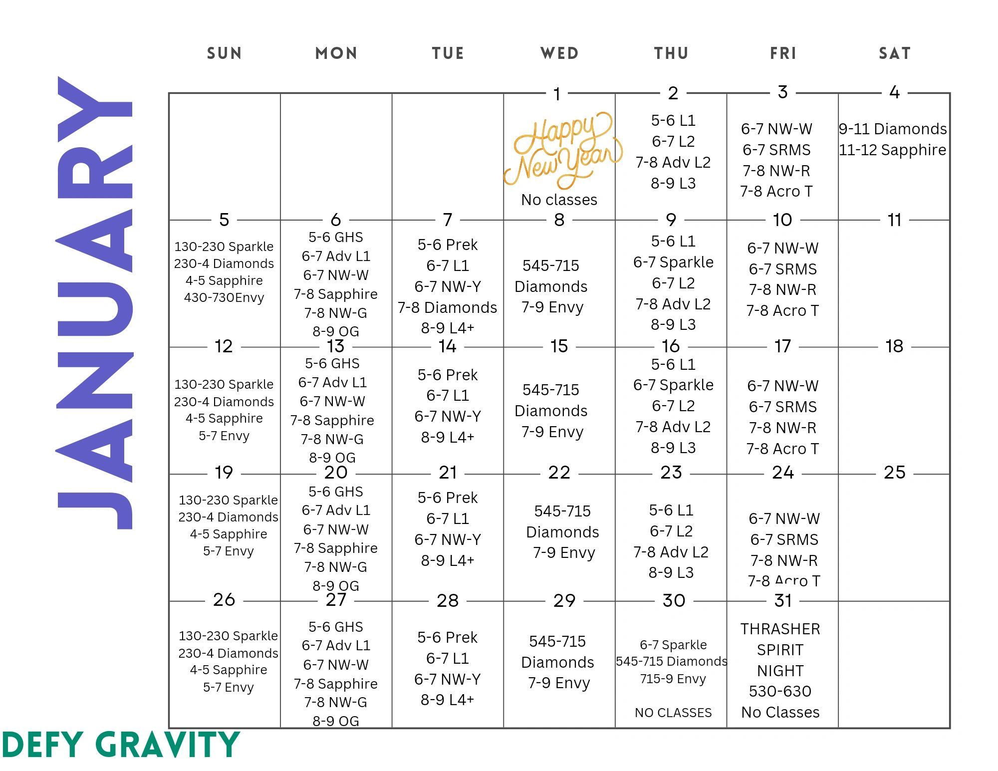 Classes | Defy Gravity Training Center