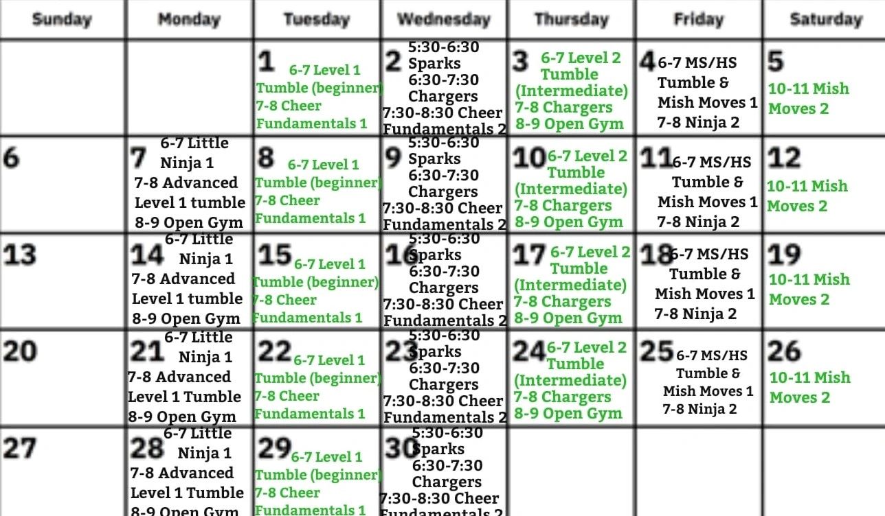 Classes | Defy Gravity Training Center