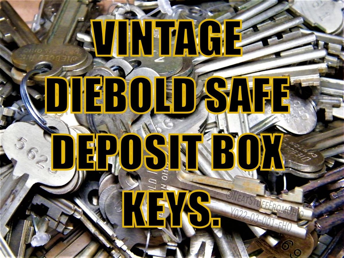 SAFE DEPOSIT BOX KEY(S), VINTAGE DIEBOLD KEYS, MATCHED SET or INDIVIDUAL