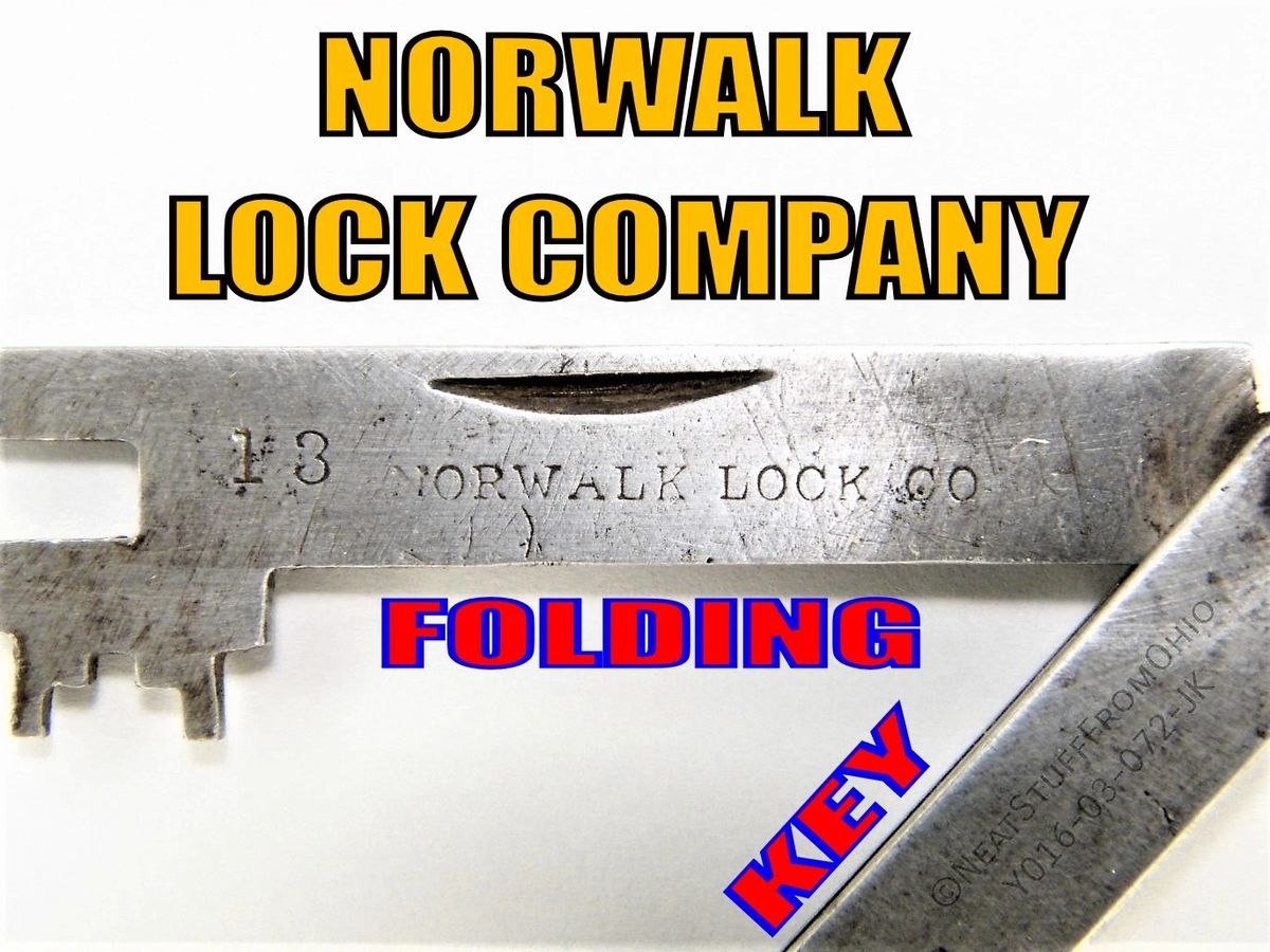 FOLDING KEY, VINTAGE, NORWALK LOCK COMPANY