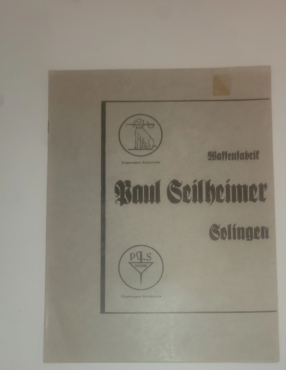 Original Paul Seilheimer Catalog