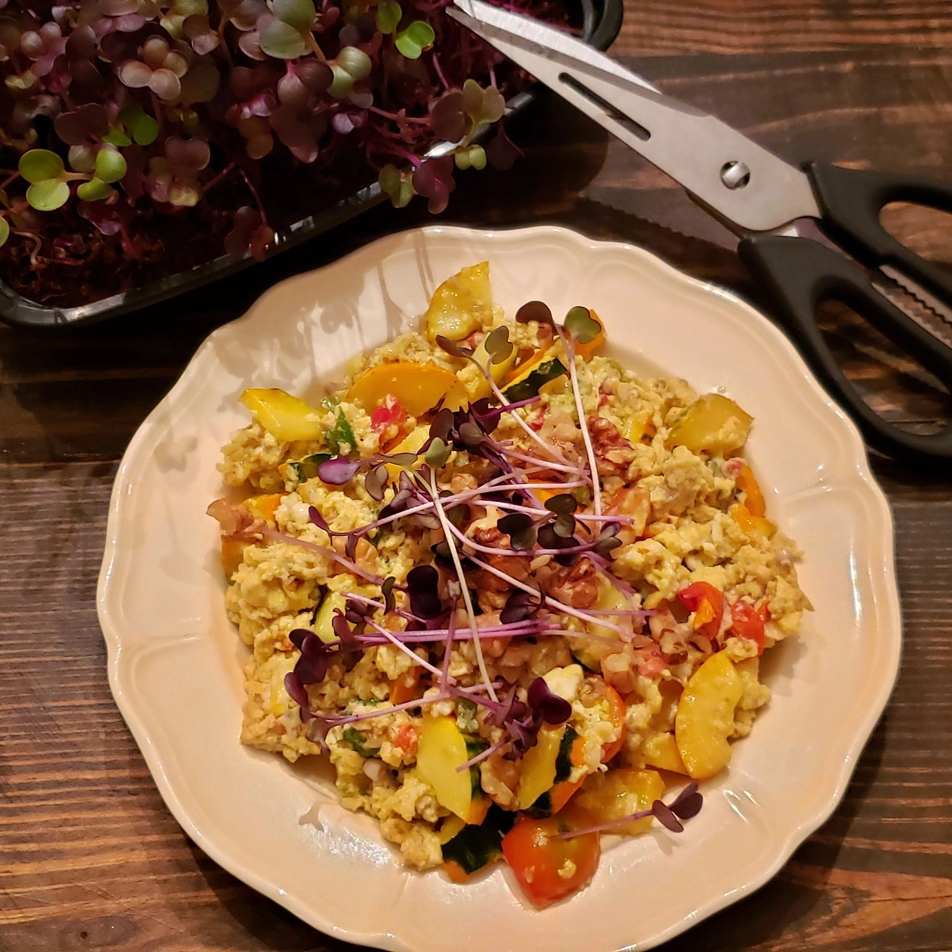 Fresh Cut Microgreens with Breakfast