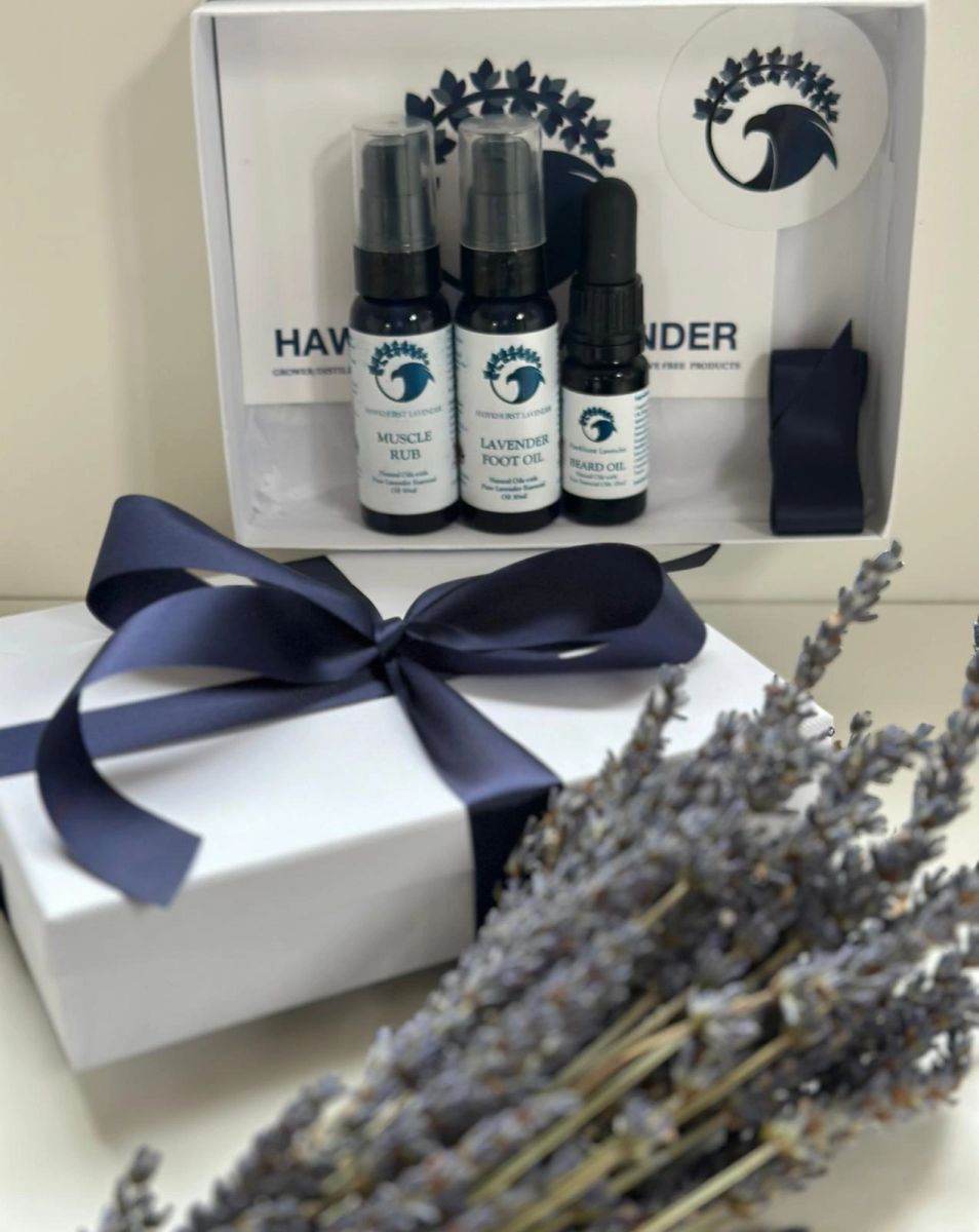 GIFT BOX SET OF 3 SMALL SIZE HAWKHURST LAVENDER PRODUCTS