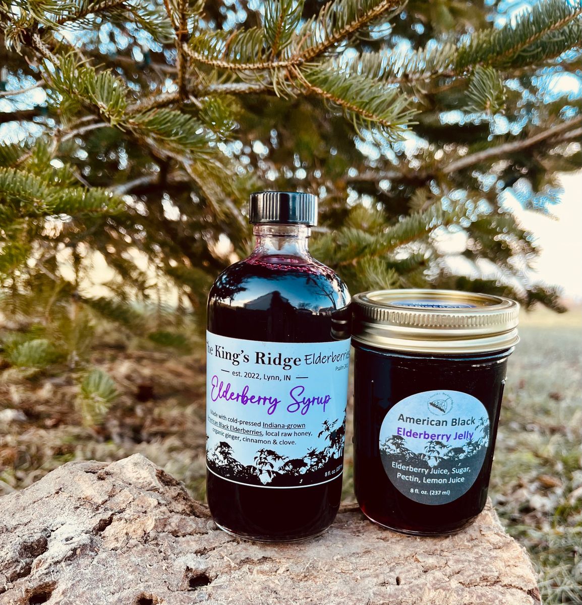 8 oz Elderberry Syrup & Jelly Combo