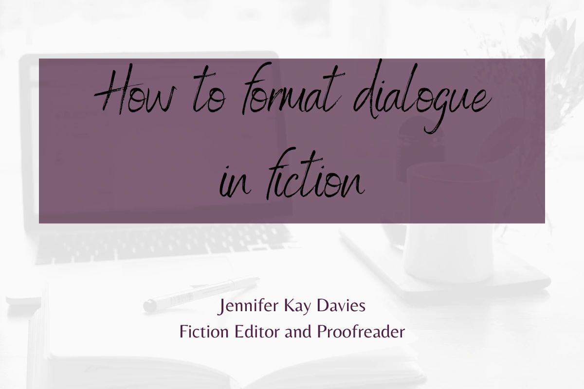 How to format dialogue in fiction