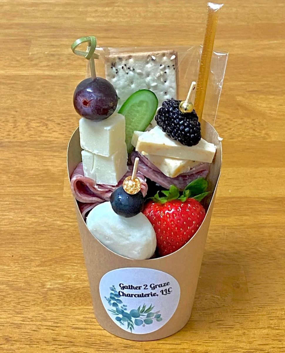 Charcuterie Cup w/ 4 Skewers