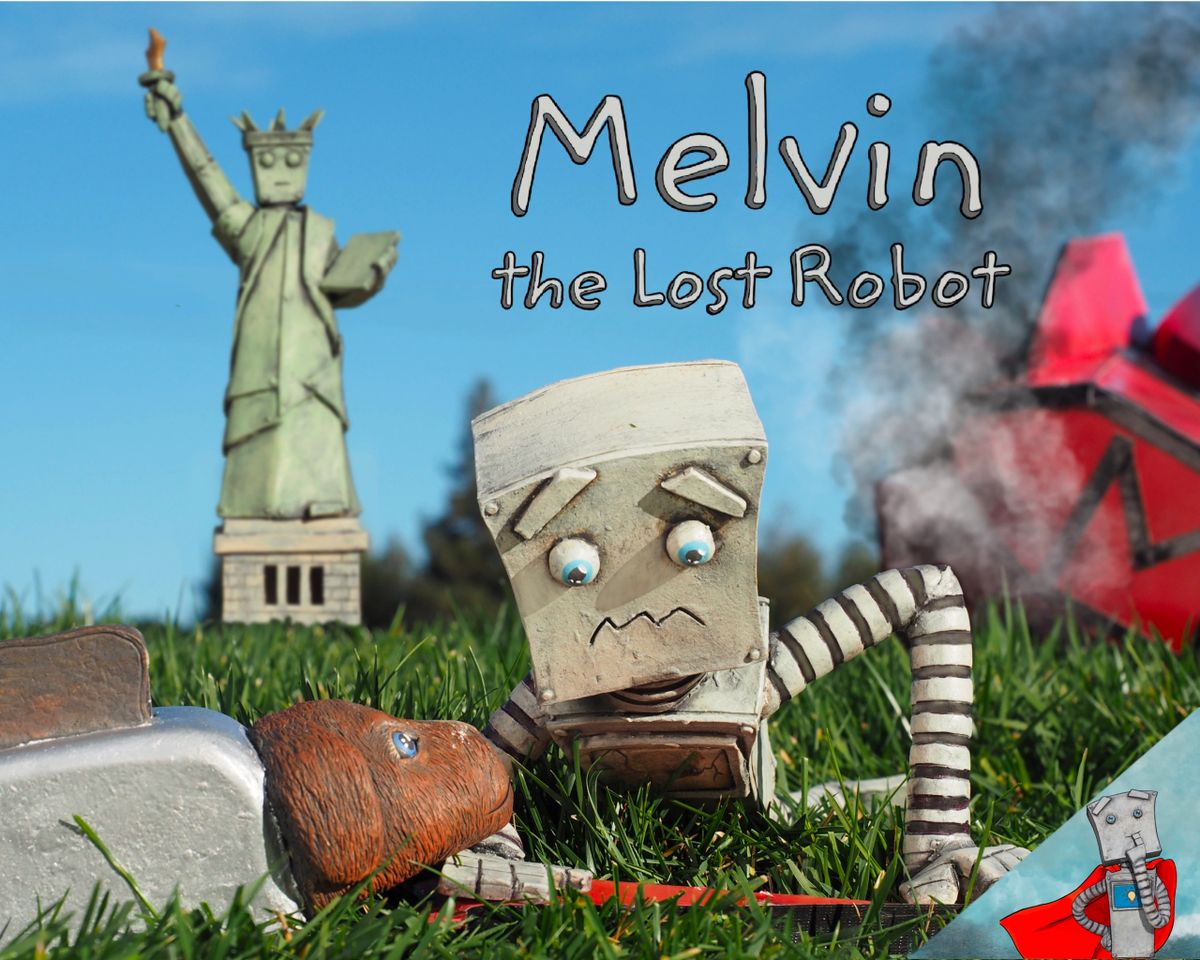 Melvin the Lost Robot 70pg Hardcover book