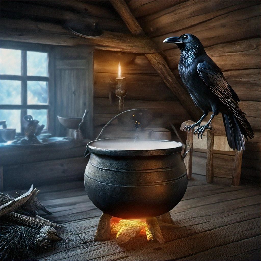 Cauldron and Crow