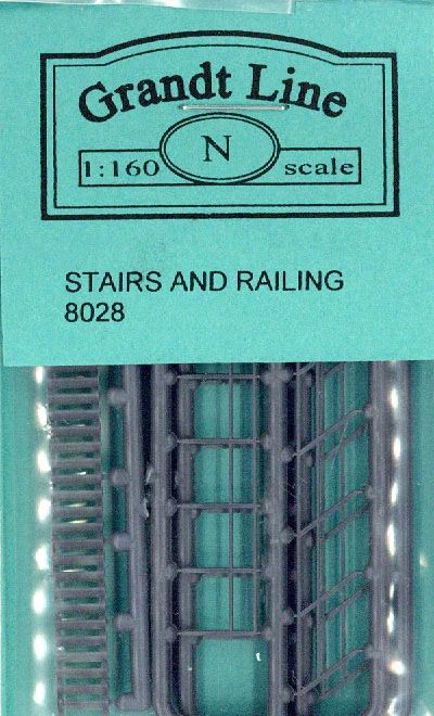 Grant Line "N" Scale Stairs & Railings. 8028