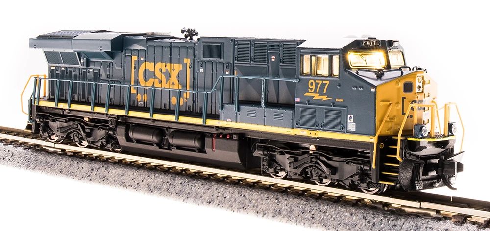 Broadway Limited "N" Scale Locomotive. GE ES44AC CSX "Boxcar Scheme ...