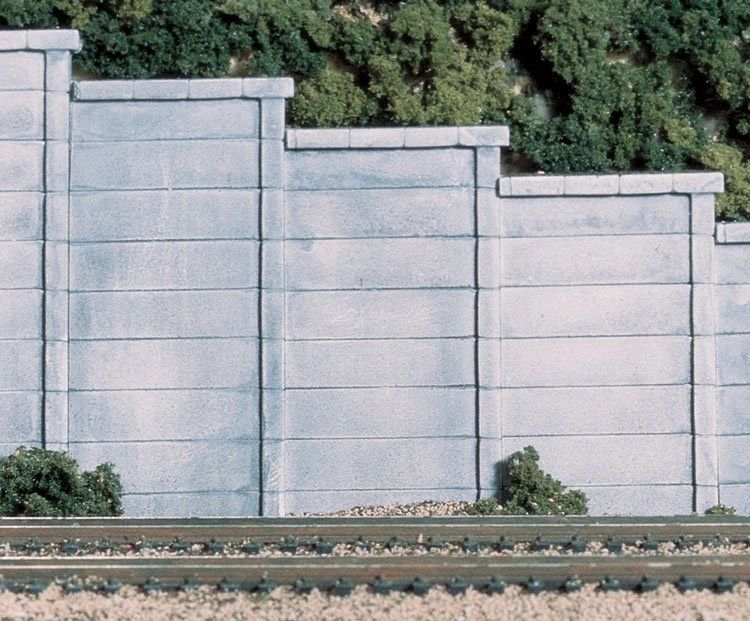 Woodland Scenics "HO" Scale Retaining Walls (Three Concrete Sections ...
