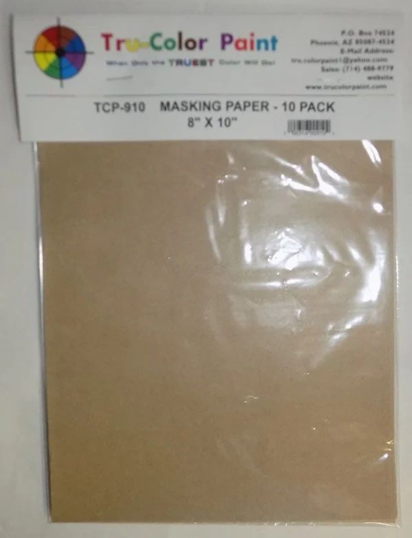 Tru-Color Paint 8" X 10" Masking (Frisket) Paper "10 Pack". TCP-910