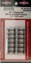 Intermountain "N" Scale Wheels for Micro-Trains Trucks 36" (12 Axel ...
