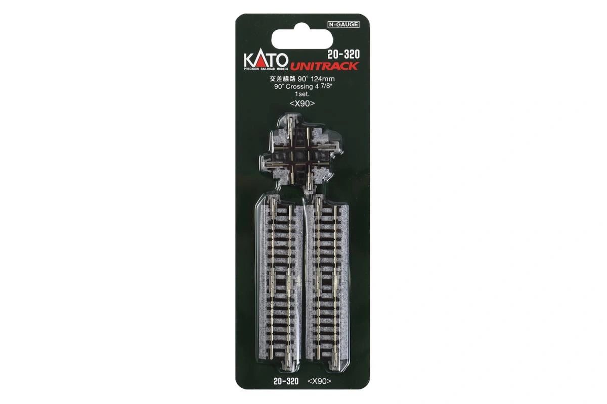Kato "N" Gauge Track System, (X90) Crossing 90 Degree 124mm (1piece ...