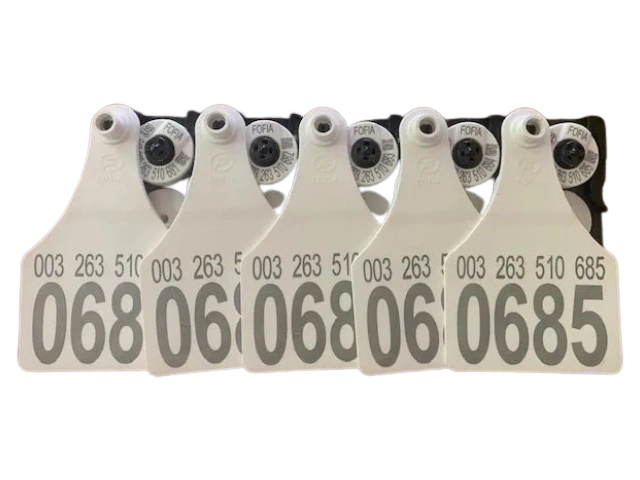 USDA 840 HDX Button & Matching Visual Large Flag Tag