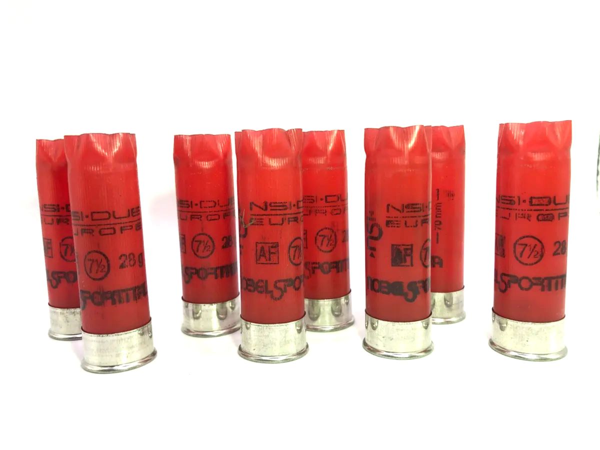 Nobel Sport Red with medium silver base Shotgun Shells
