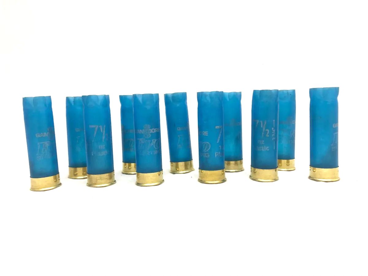 Game Bore Light Blue Medium Brass Shotgun Shells