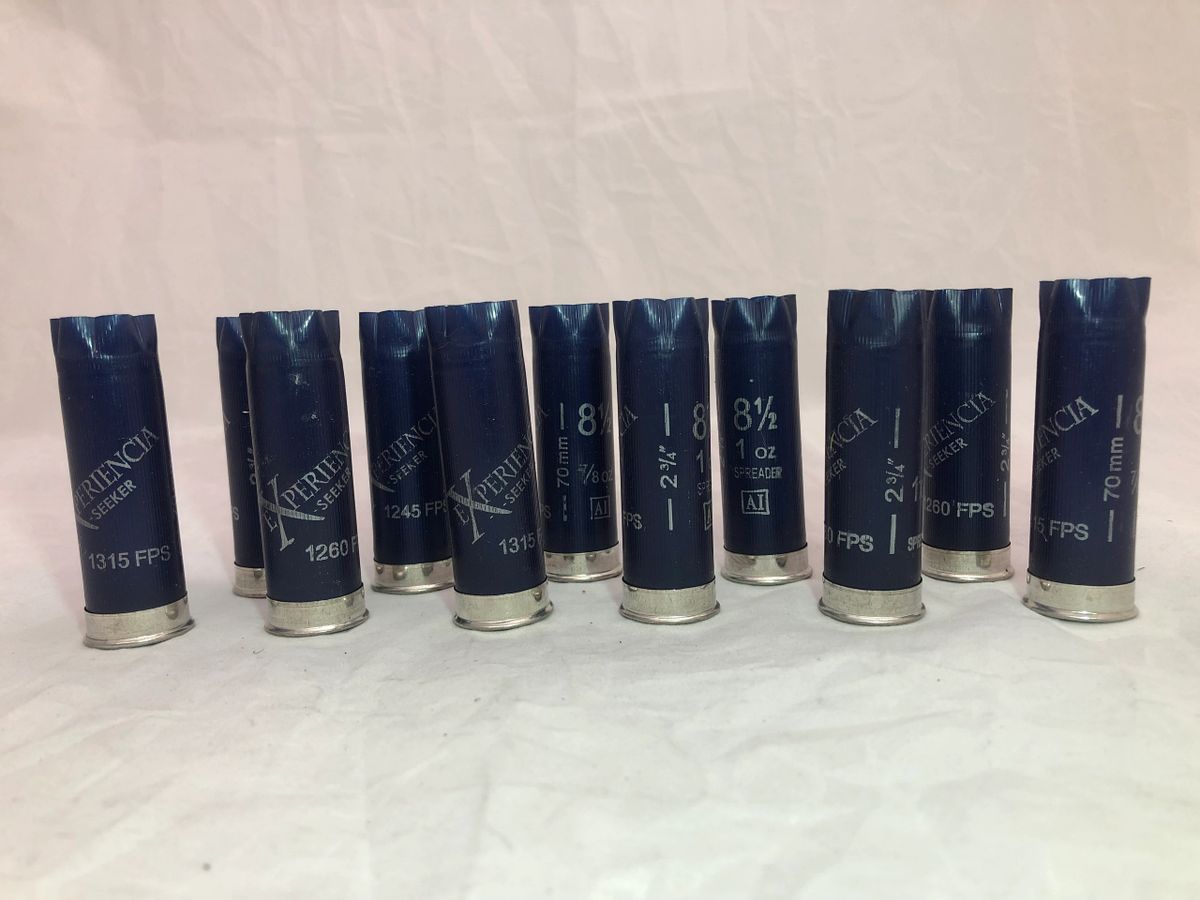 Experiencia Blue shotgun shells