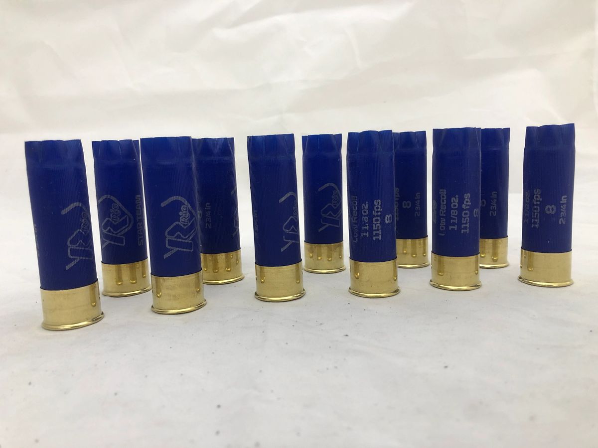 Rio Blue Medium Brass Shotgun Shells