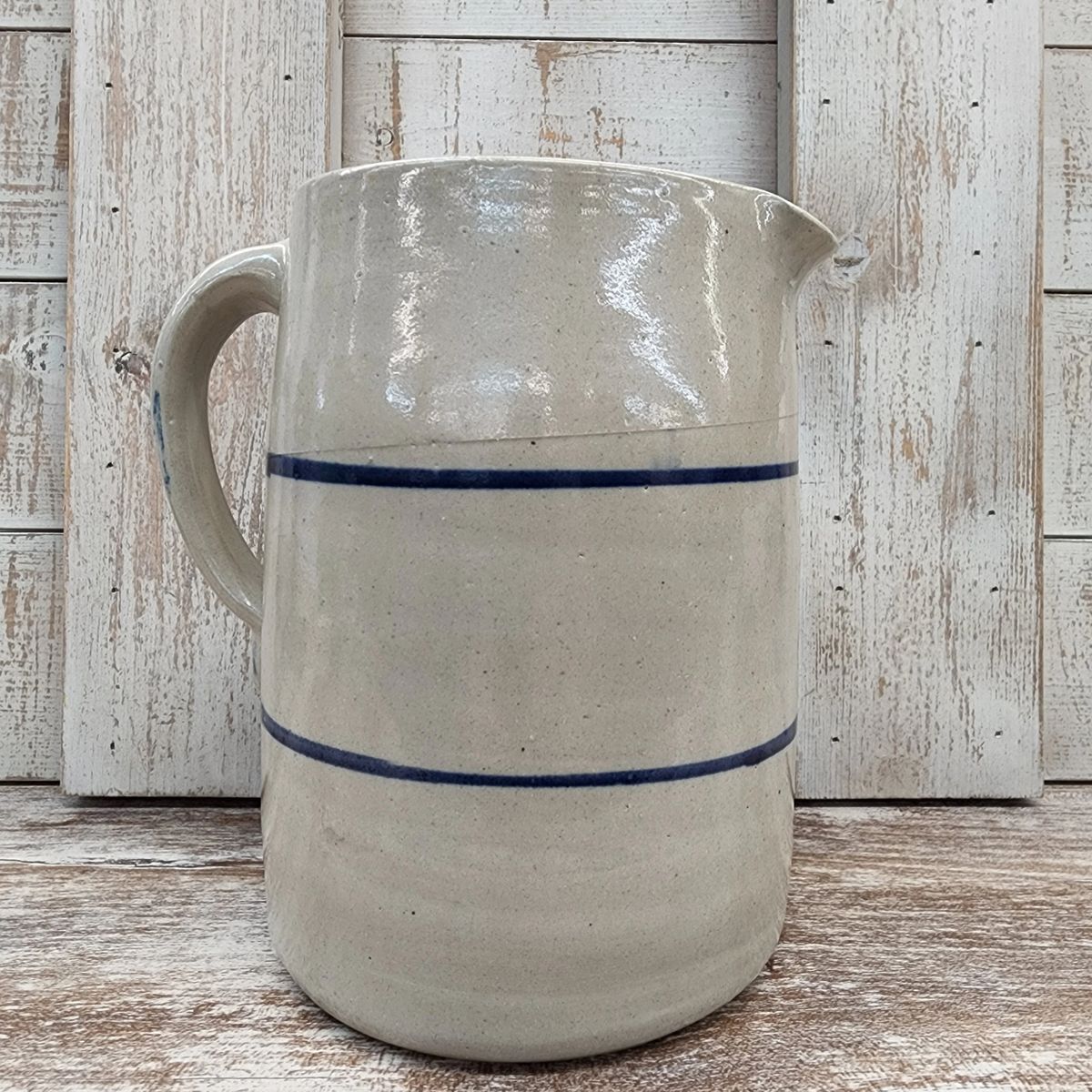 Vintage Stoneware Pitcher 7 1/2" Tall