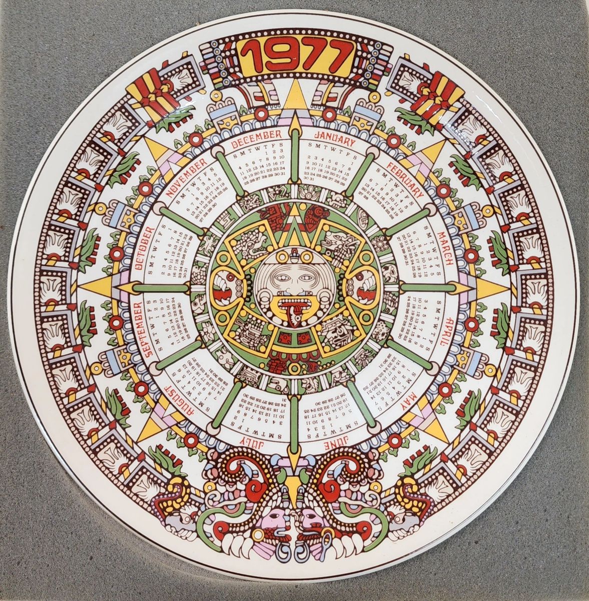 Wedgewood 1977 Calendar Plate