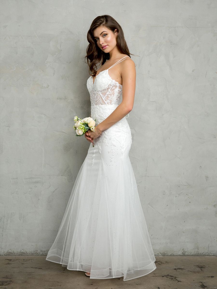 Fit and Flare Embellished Tulle Dress