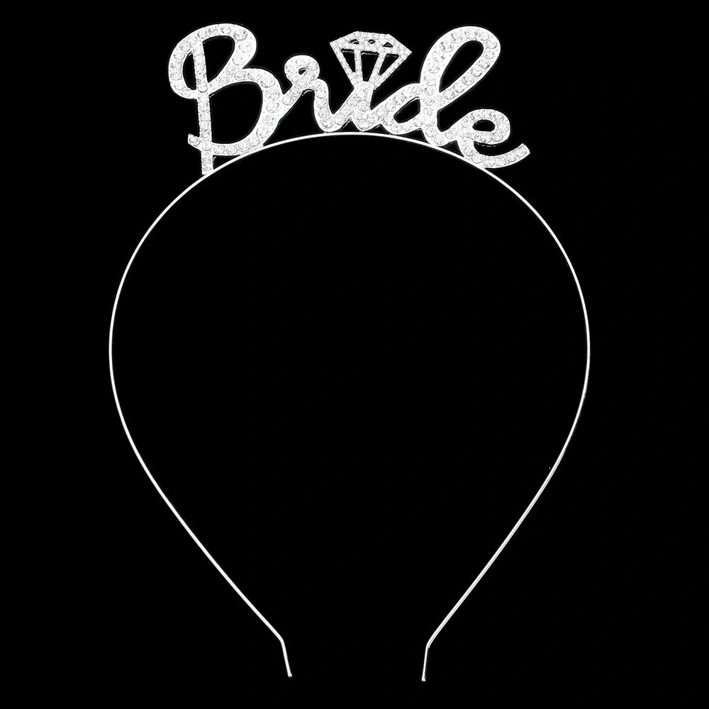 Diamond Pointed Bride Message Headband