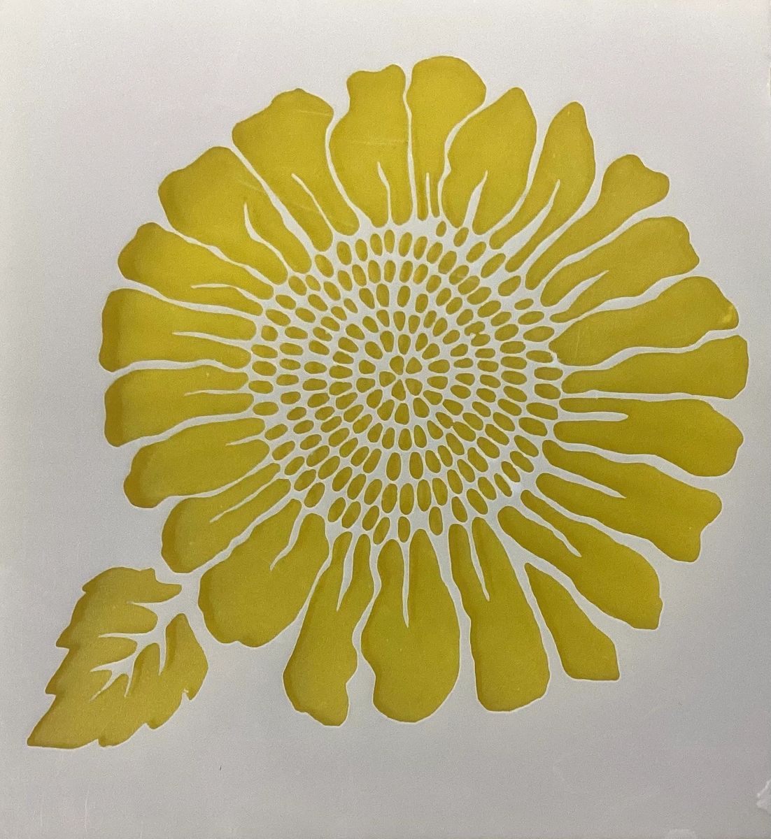Sunflower Stencil