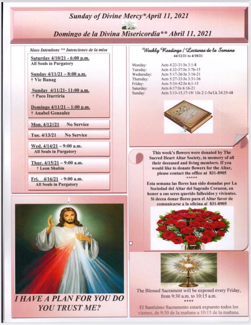 Weekly Bulletin page 1