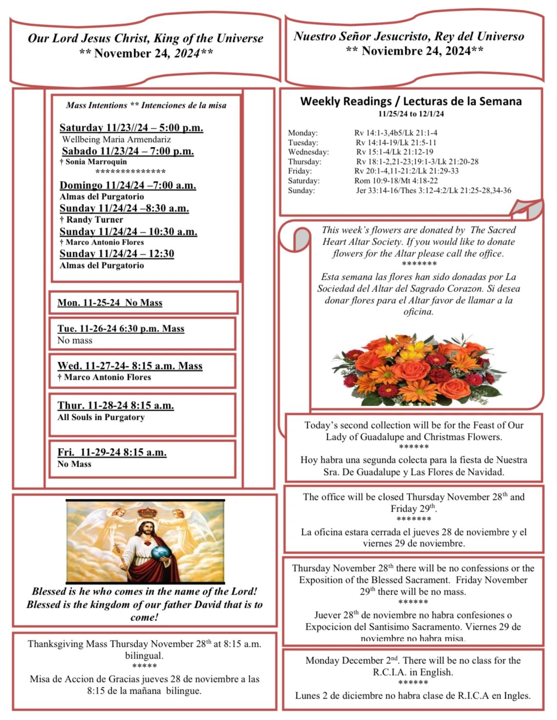 Our Lord Jesus Christ, King of the Universe