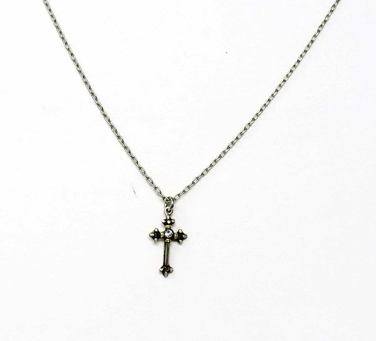 Firefly Jewelry Dainty Cross Pendant; 8496Sil