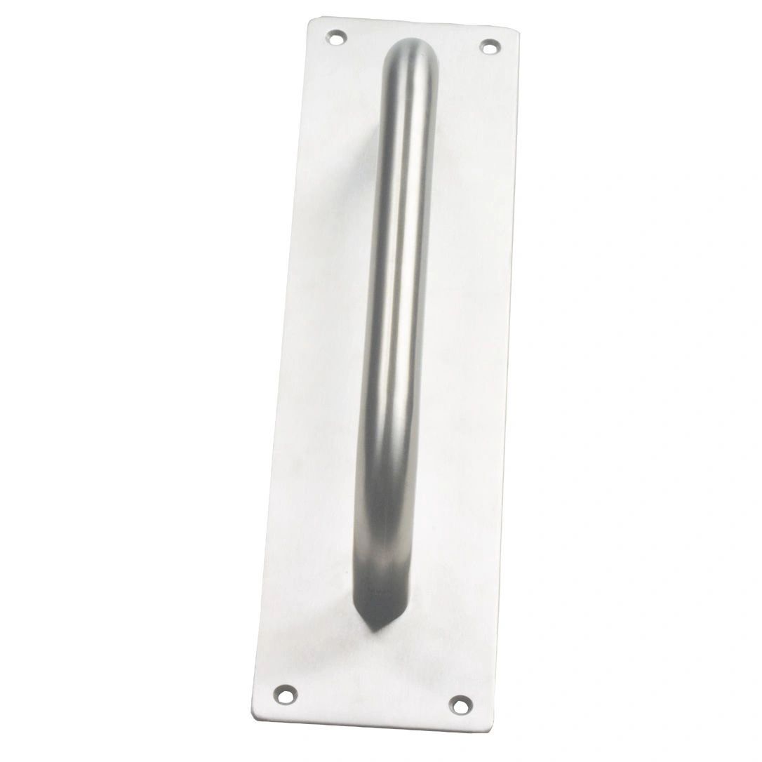 AMIG Door Handle Mod.8 With Plate Stainless Steel Matt 200mm