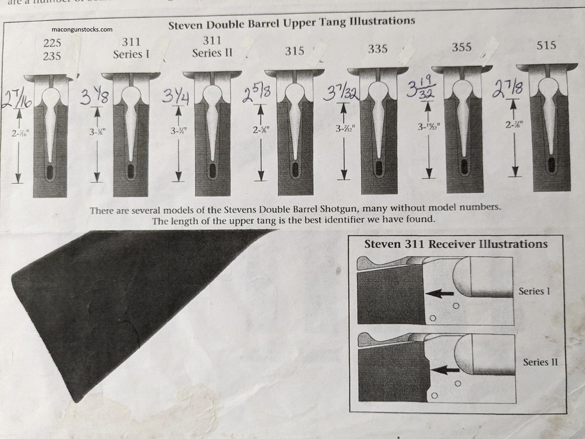 Stevens Model 315 Walnut Butt Stock