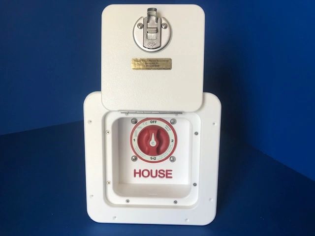 Single Battery Switch Box Boat Marine RV Starboard