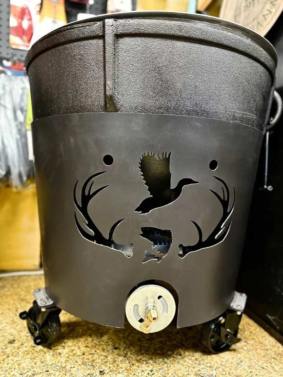 #15/20 ROLLING GOT GAME STAND FOR JAMBALAYA POT INCLUDES BURNER