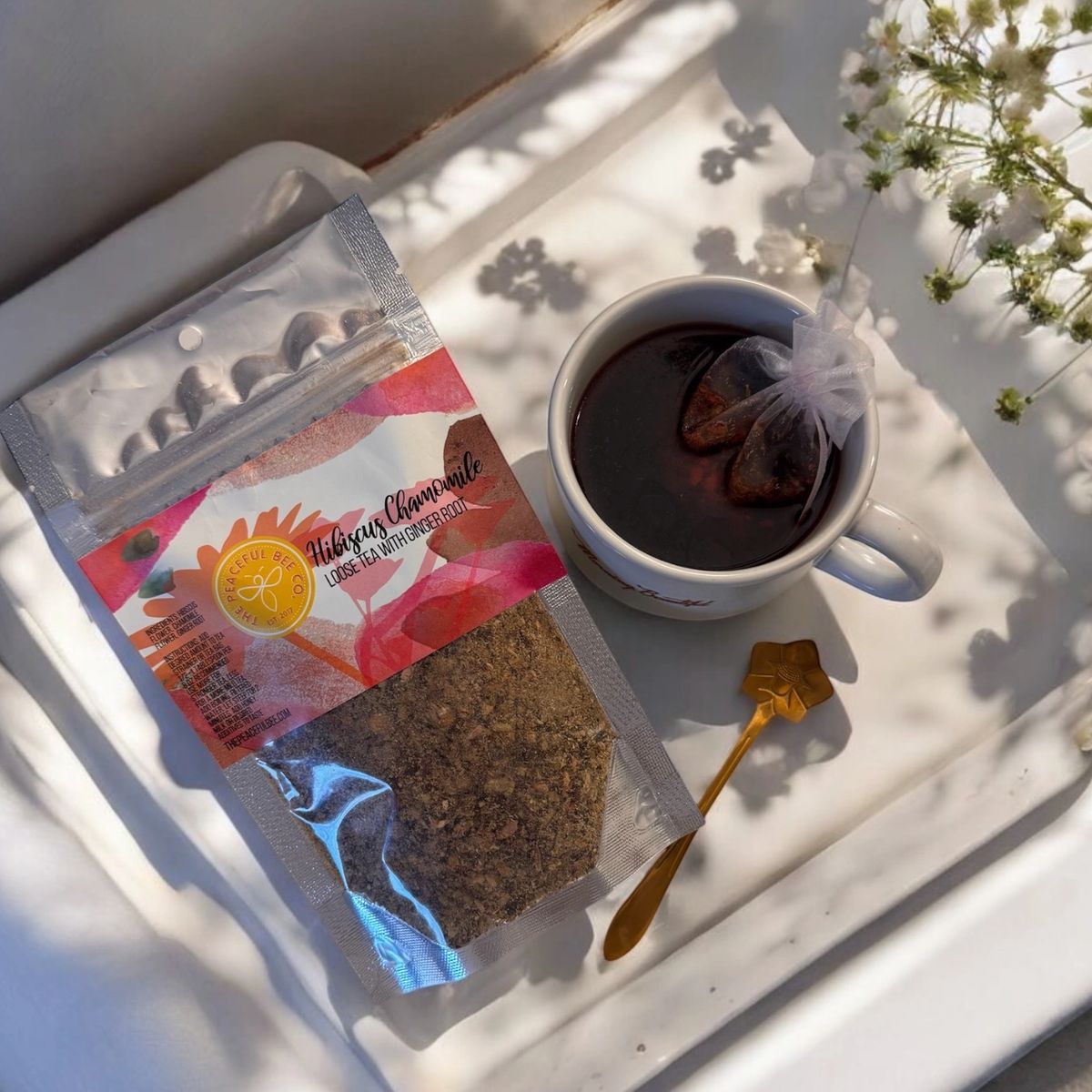 Bee Teas - Hibiscus Chamomile & Ginger