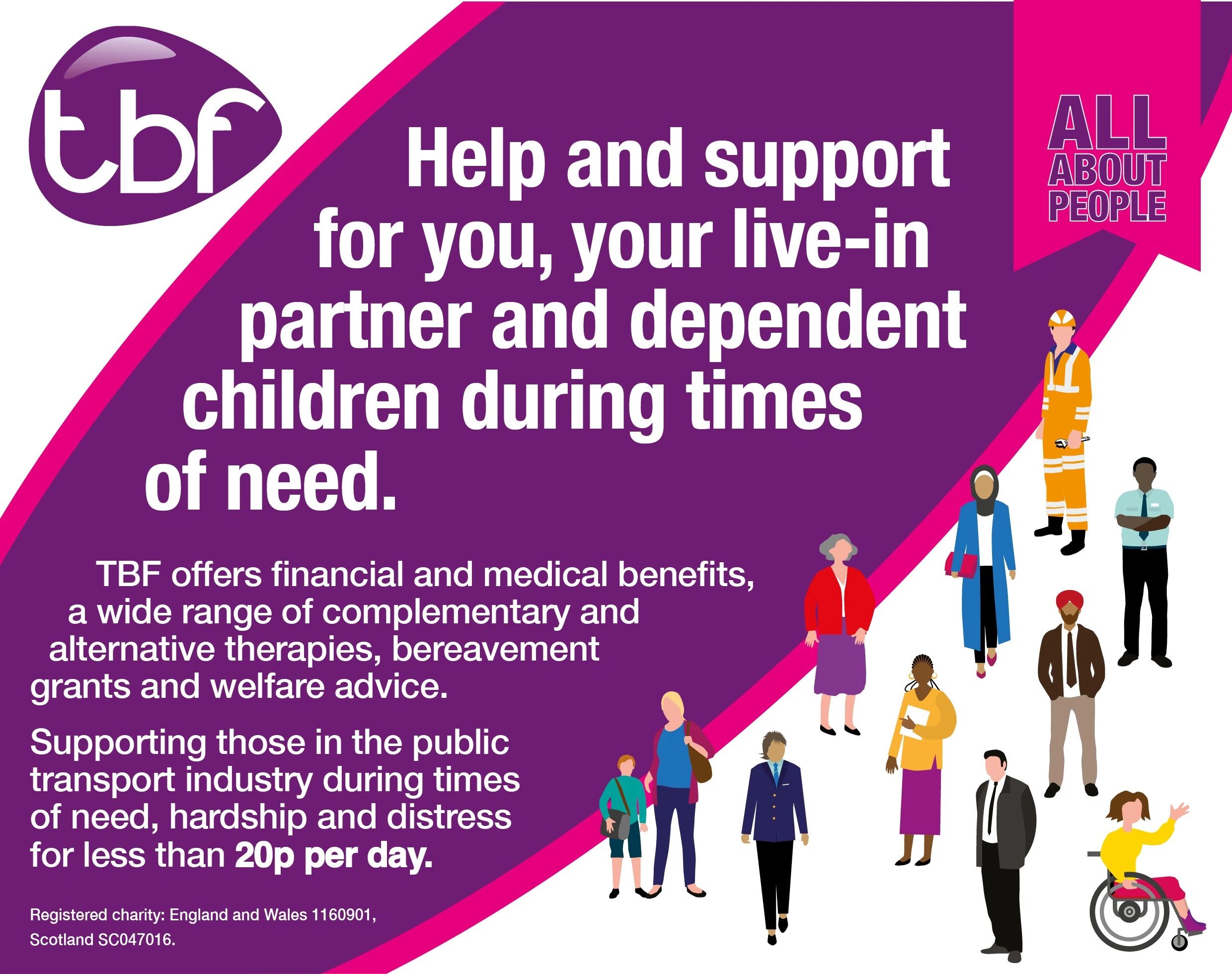 FAQs - Benefits | Transport Benevolent Fund CIO