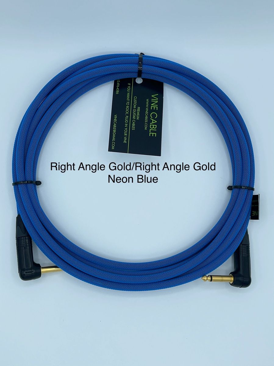 15 Feet Right Angle Gold / Right Angle Gold, Neon Blue