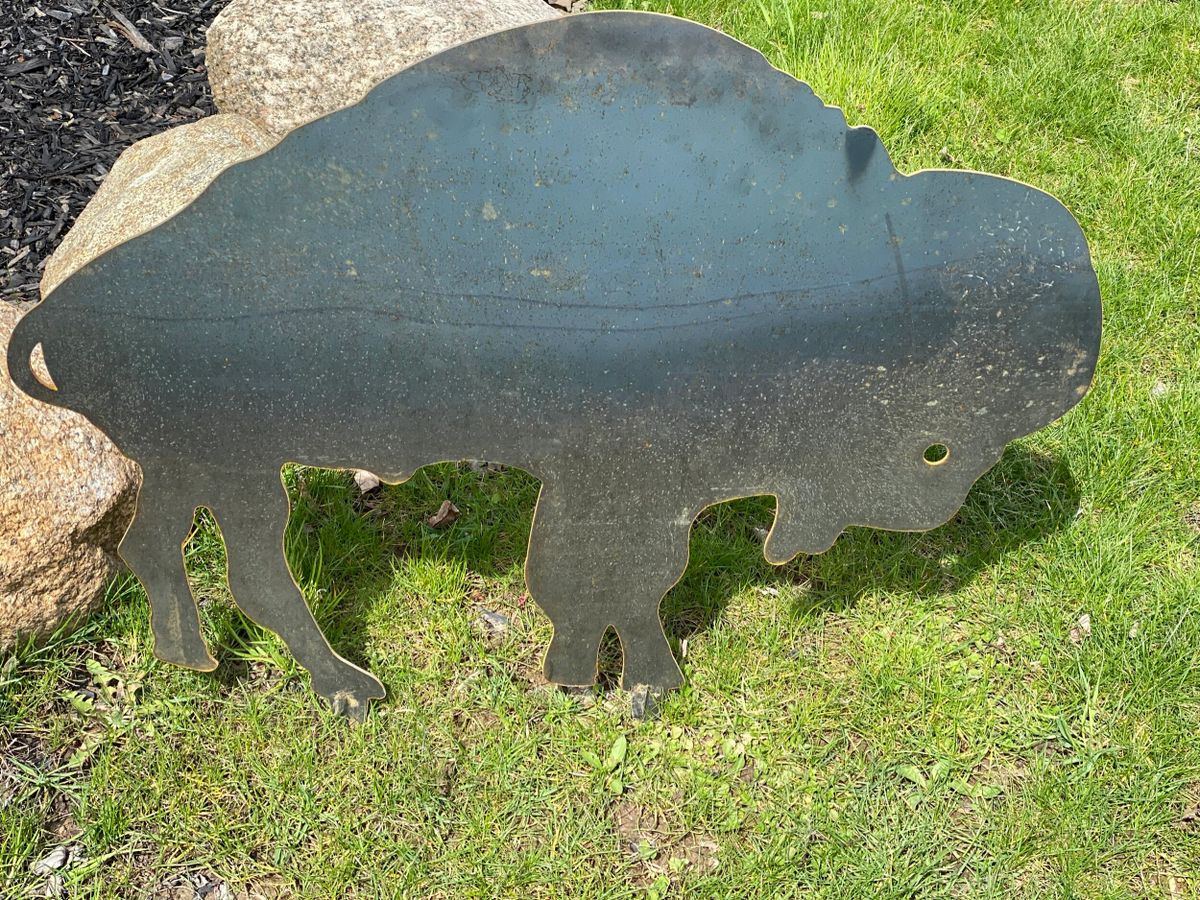 Buffalo Sign - Raw Steel
