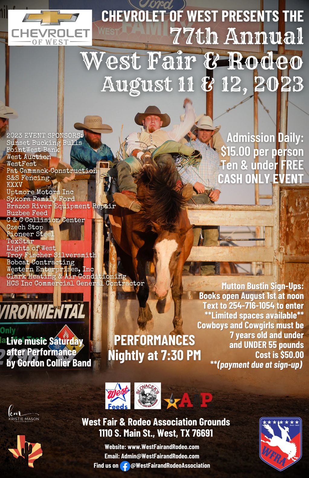 West Fair & Rodeo Association - Rodeo - West, Texas