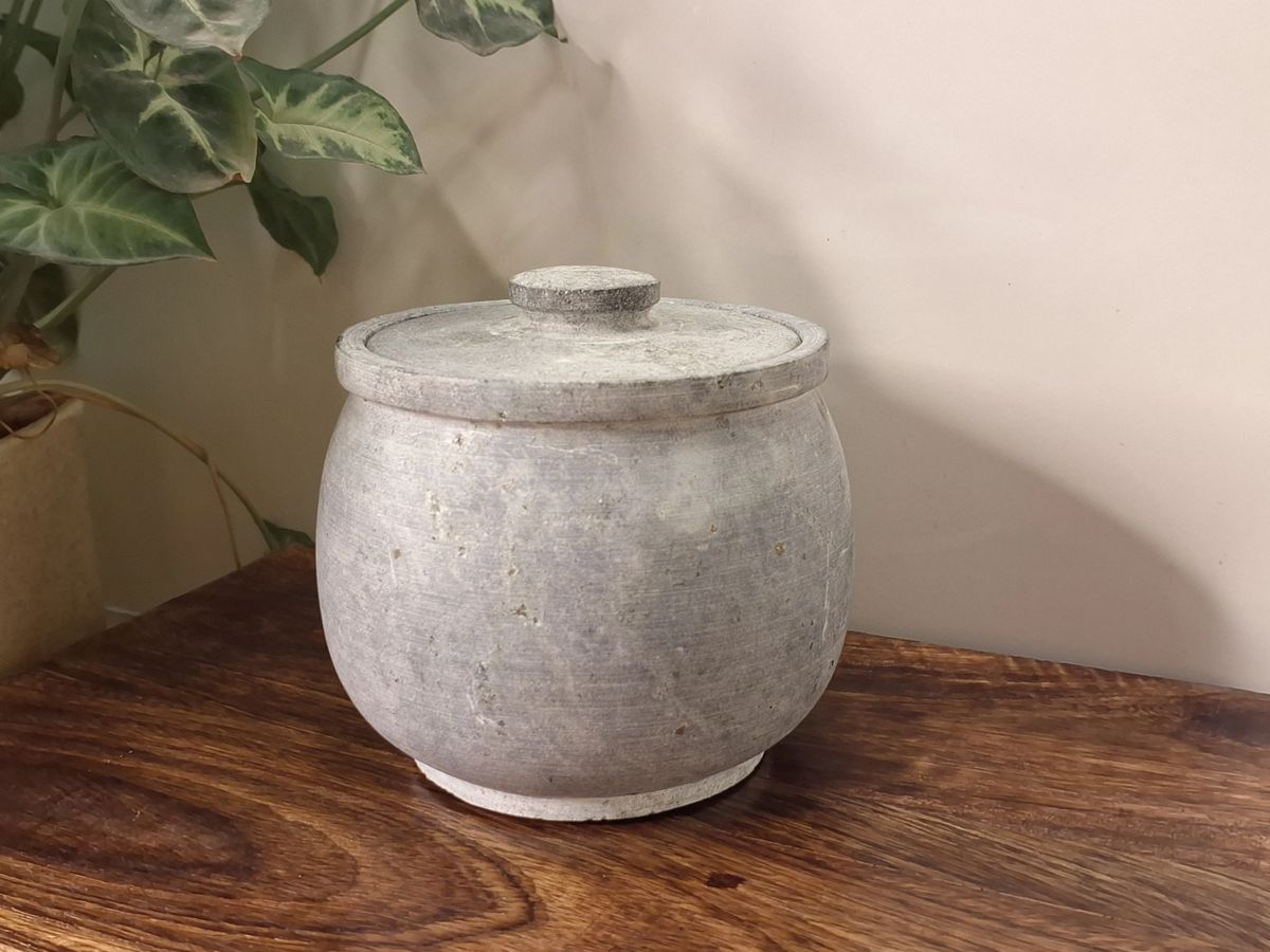 Soapstone Curd Pot