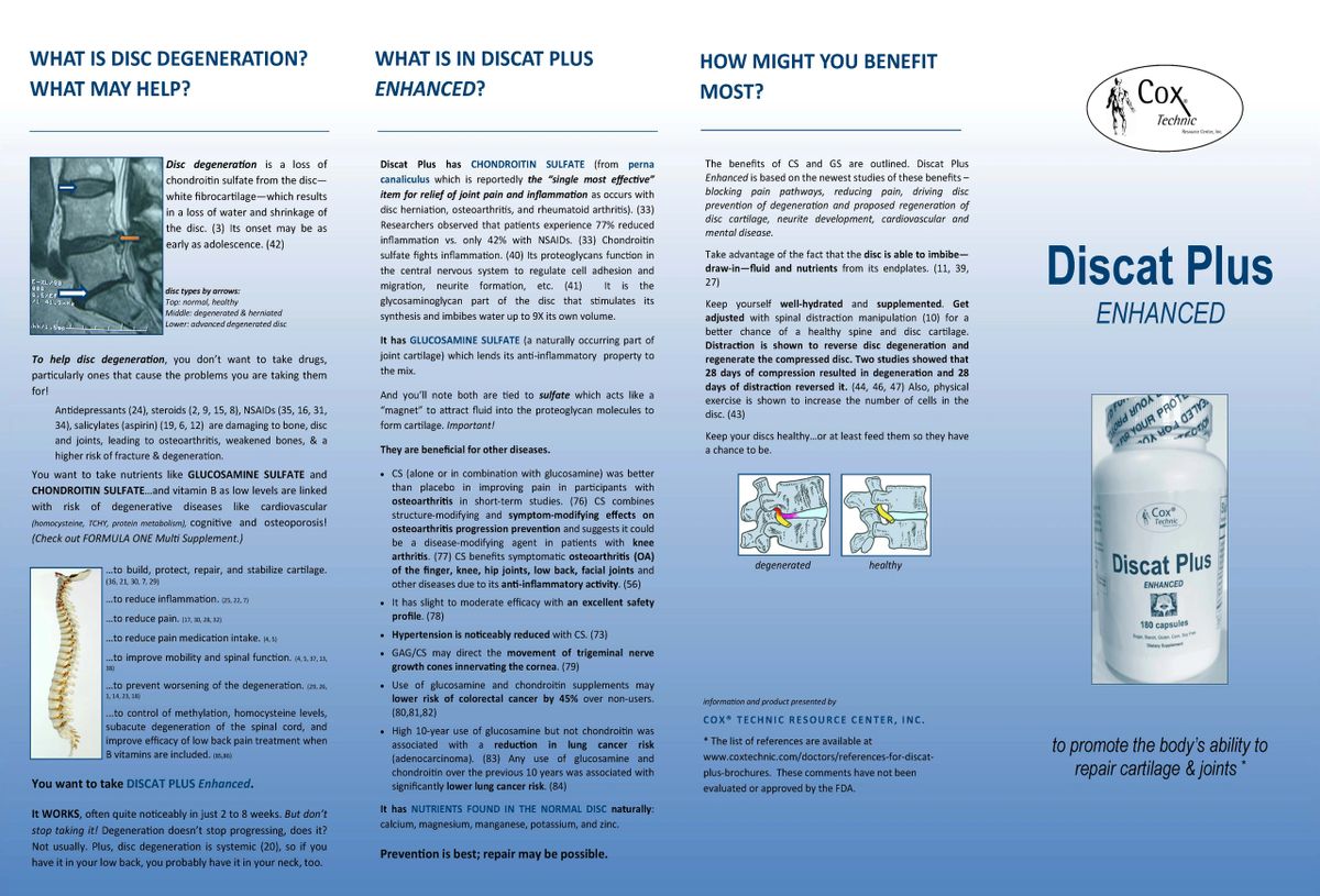 Discat Plus Enhanced Brochures (25/pack) - #71a