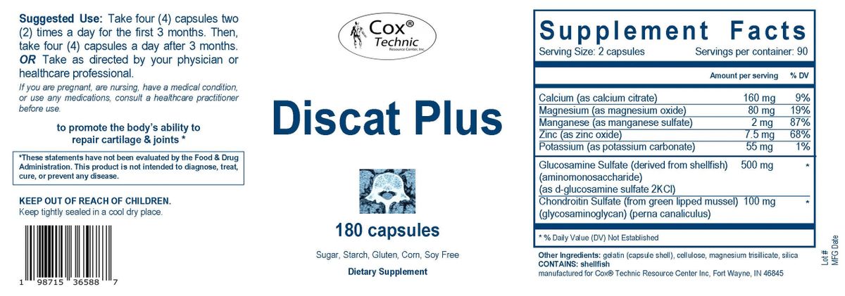 Discat Plus - 180 capsules - #40