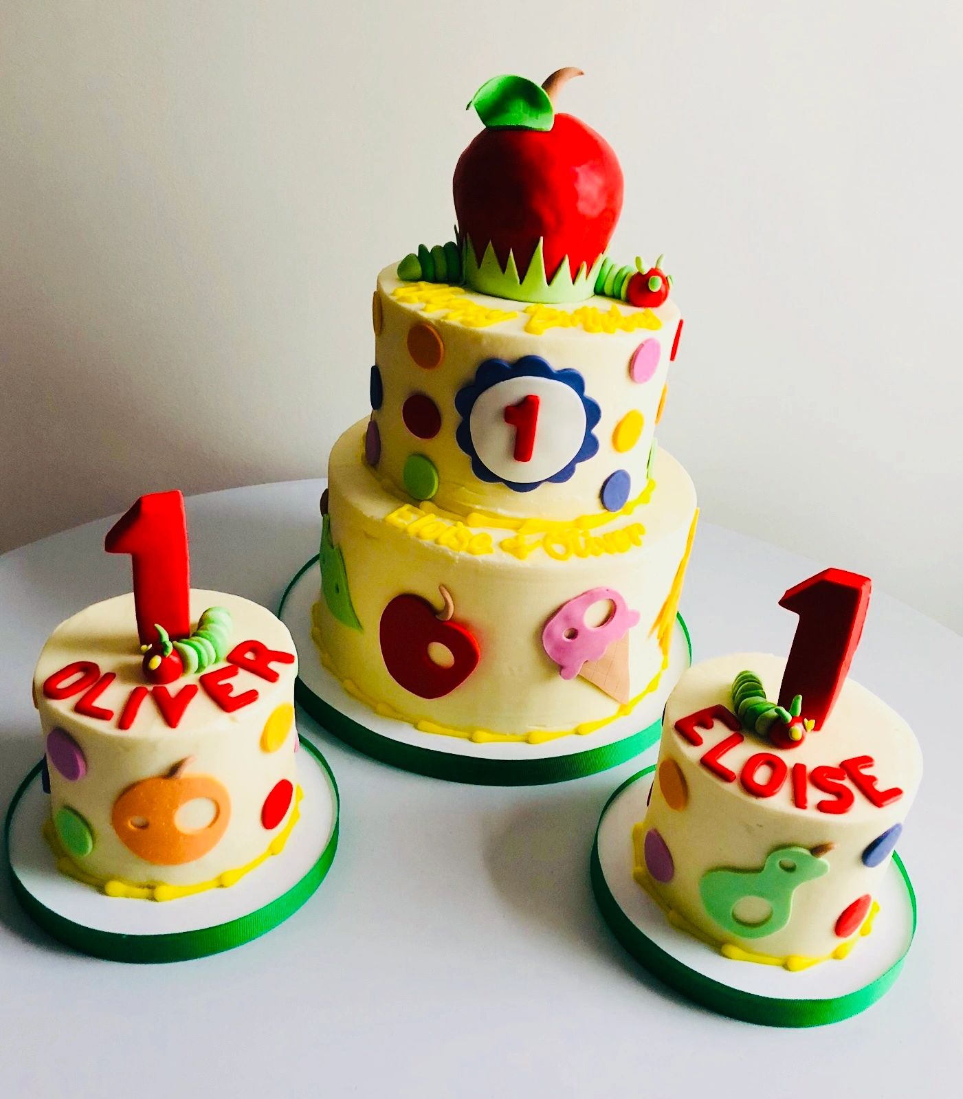 Very Hungry Caterpillar Smash Cake