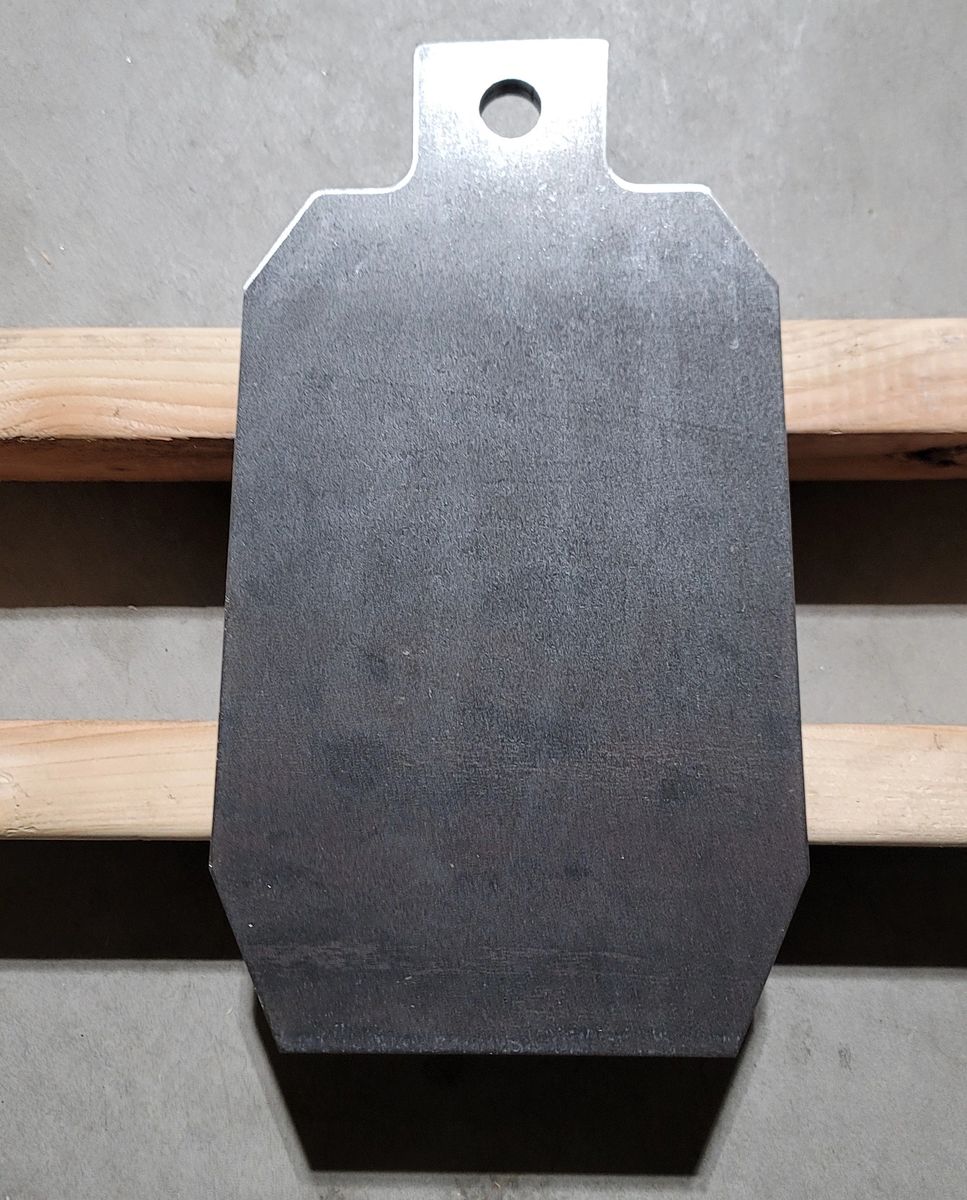 7"x12"x3/8" AR500 Mini IDPA Torso Raw