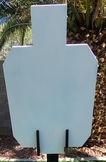 ATS 12"x20"x3/8" AR500 Torso, 20* Canted Mount, Steel Upright & Base ...