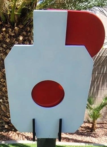 Head Shot / Center Mass Reactive Torso 12"x20"x3/8" AR500 w/6"x3/8 ...
