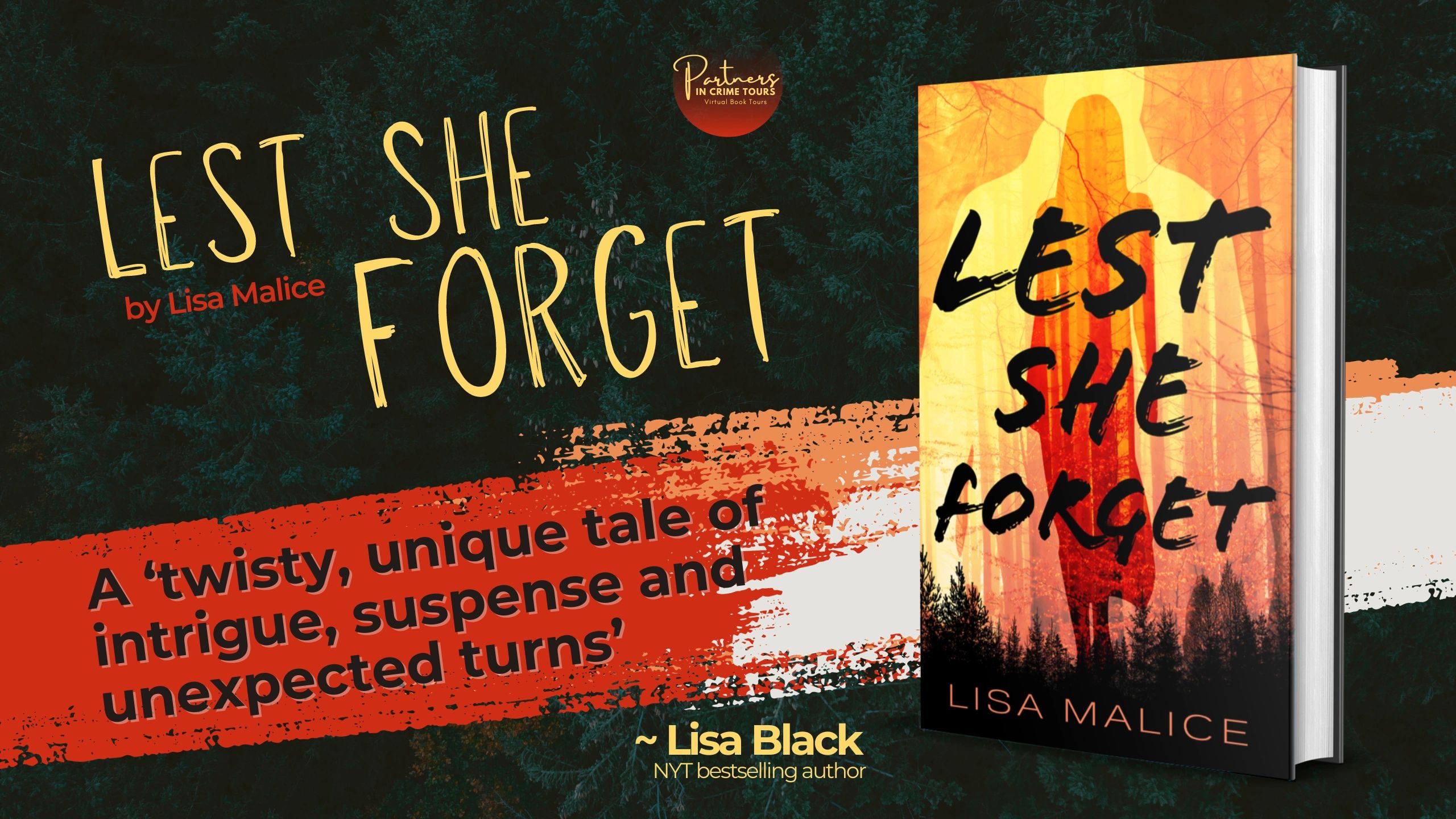 Lest She Forget Book tour: It keeps you on the edge of your seat!
