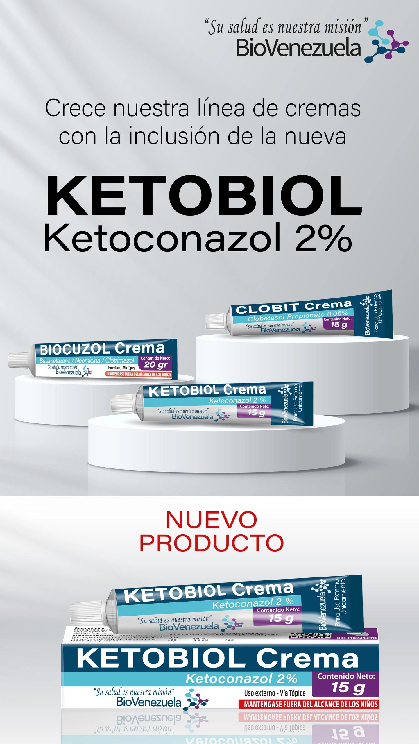 Ketobiol nueva crema en nuestro lineup.